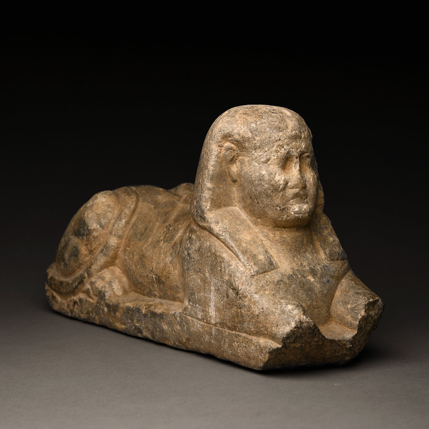 Egyptian Grey Marble Sphinx – monumentgalleryla