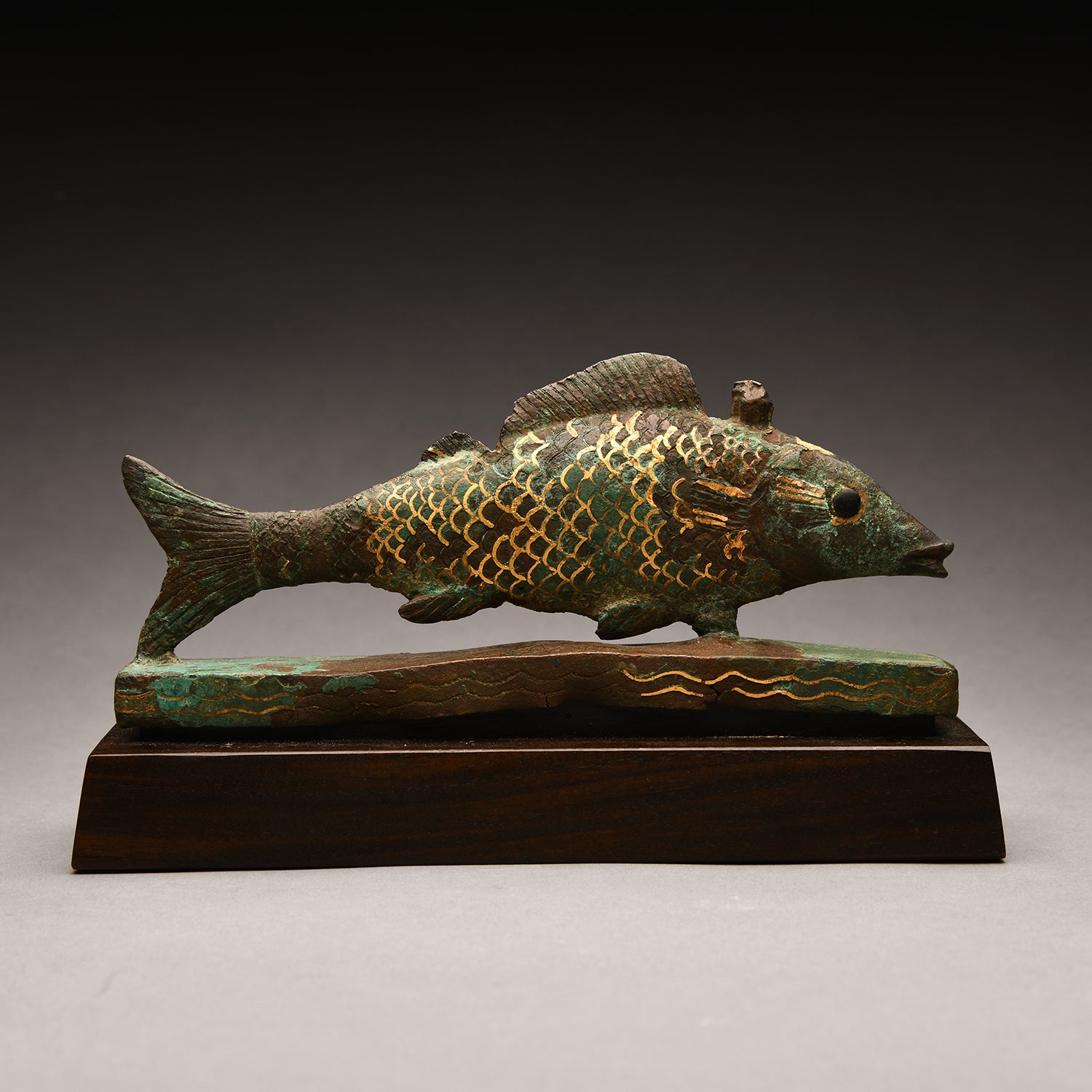 Egyptian Bronze and Gold Oxyrhynchus Fish – monumentgalleryla