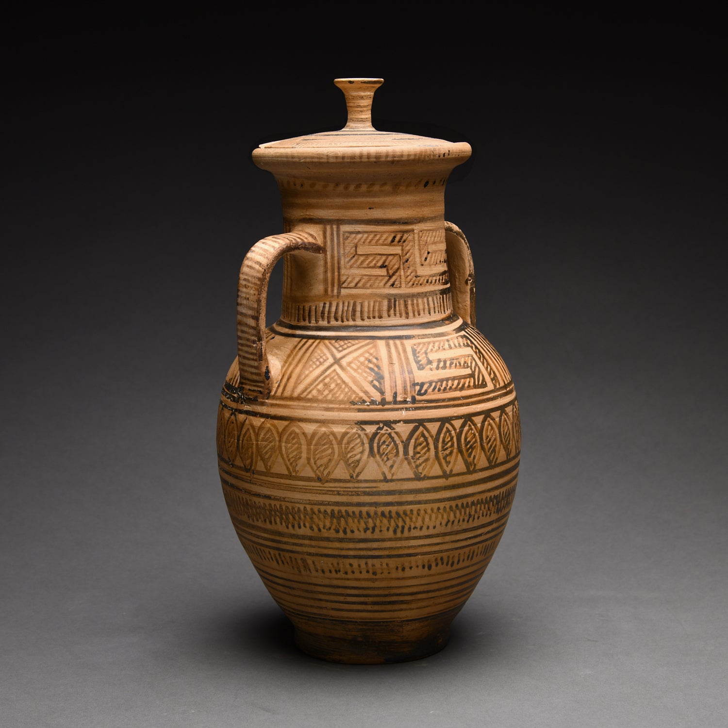 Greek Geometric Pottery Amphora and Lid – monumentgalleryla