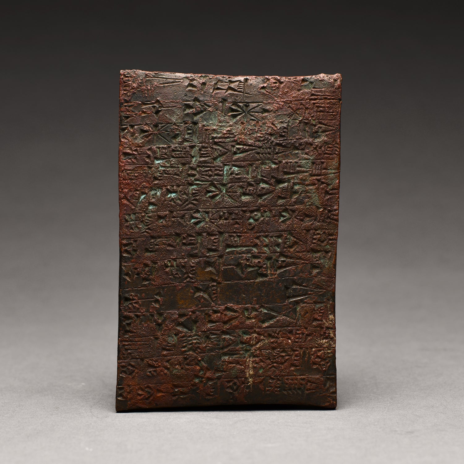 A MESOPOTAMIAN COPPER CUNEIFORM TABLET – monumentgalleryla